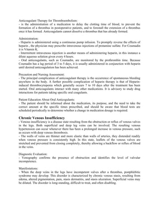 Vein Disorders | DOC