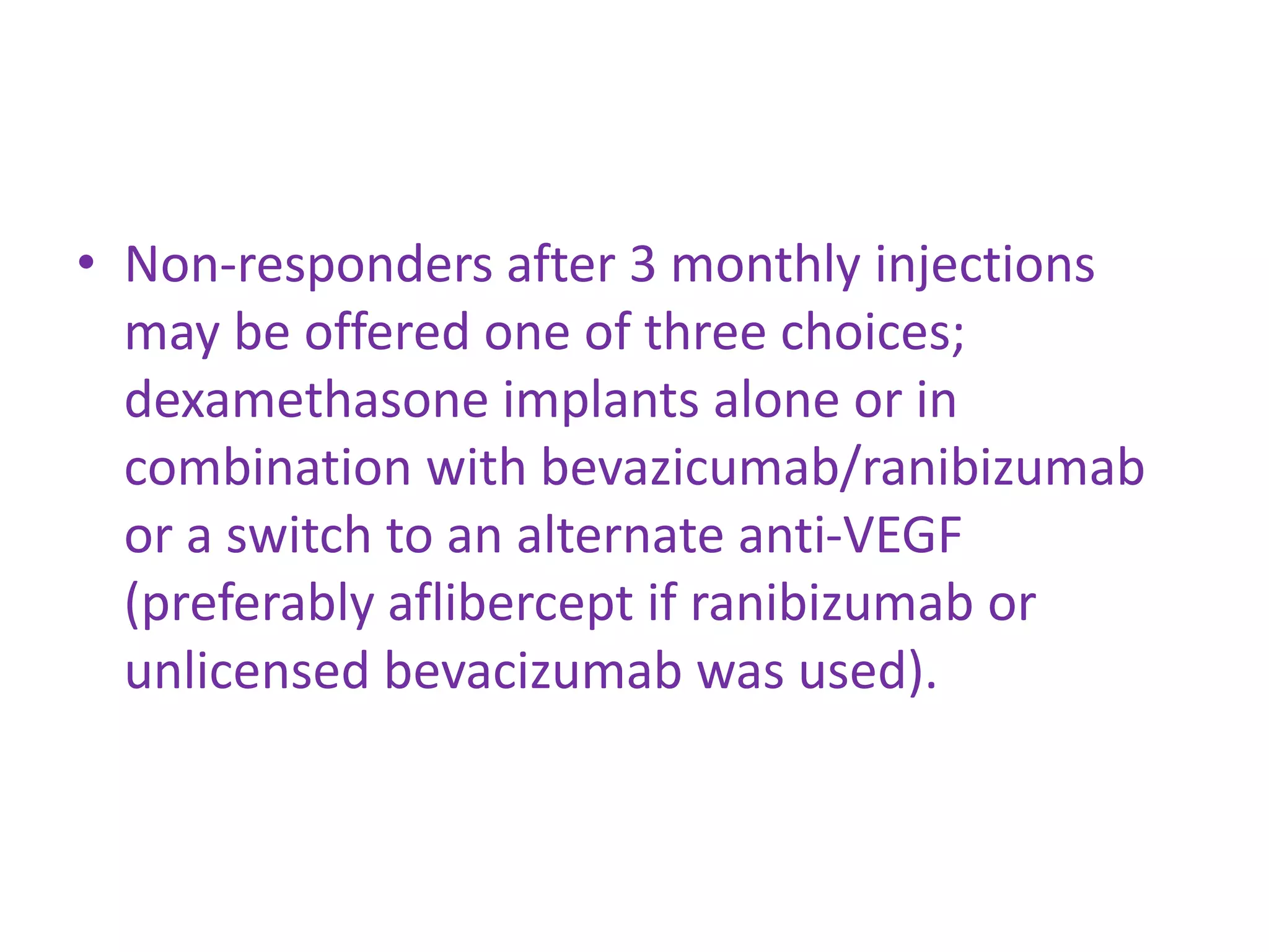 Vein occlusion guidelines | PPTX
