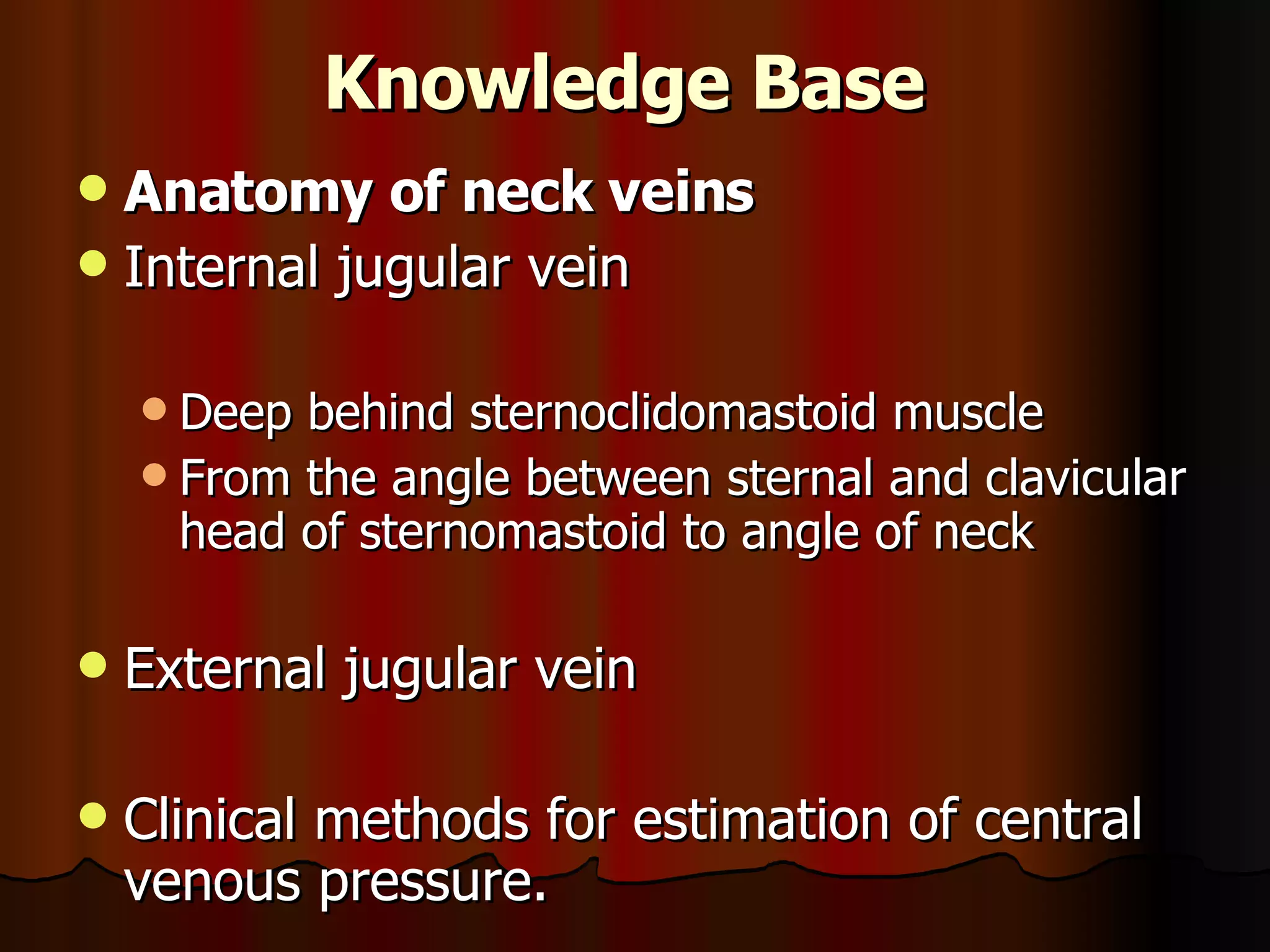 Veins: Neck Veins | PPT