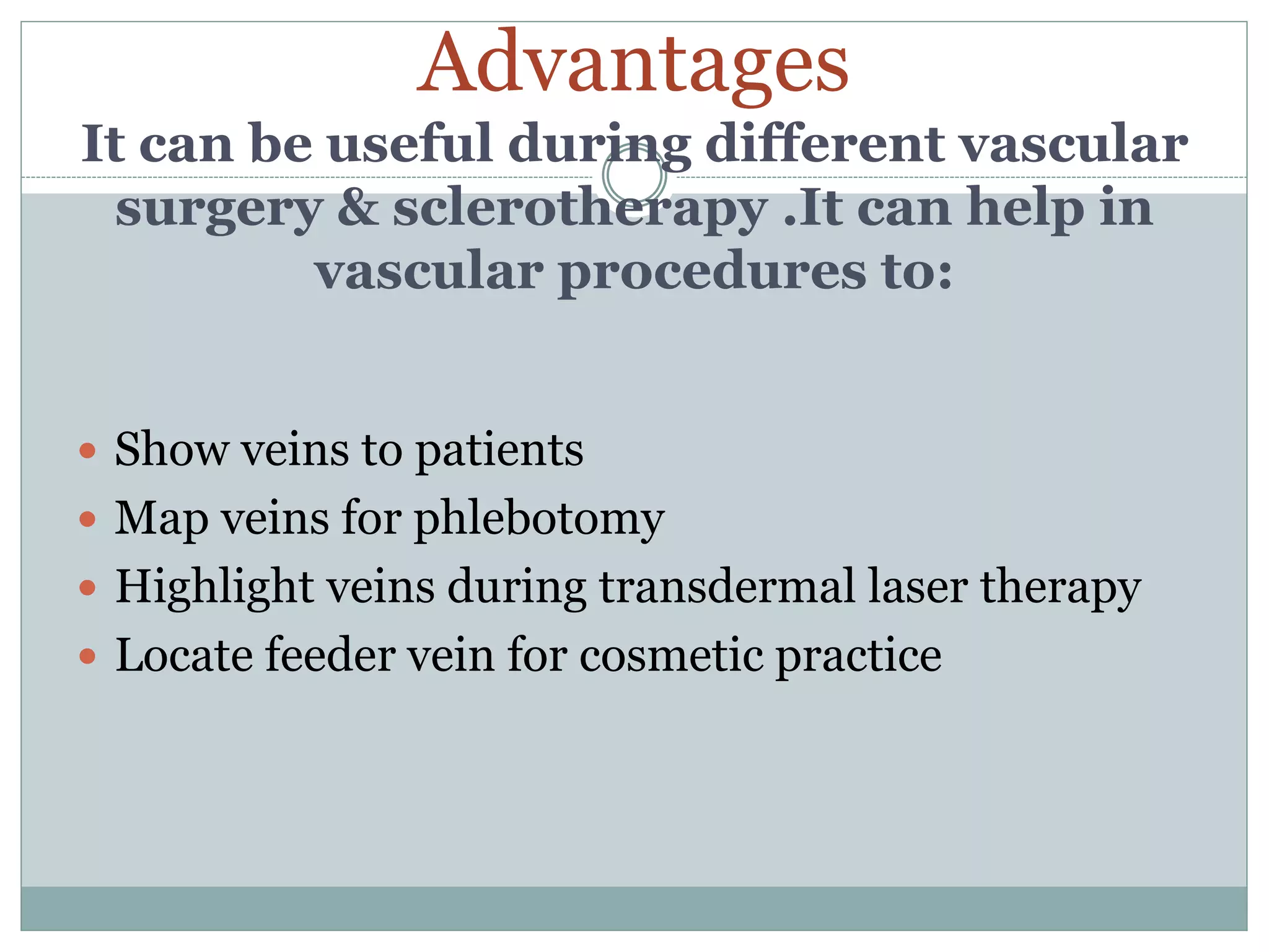 Veins illumination device | PPTX