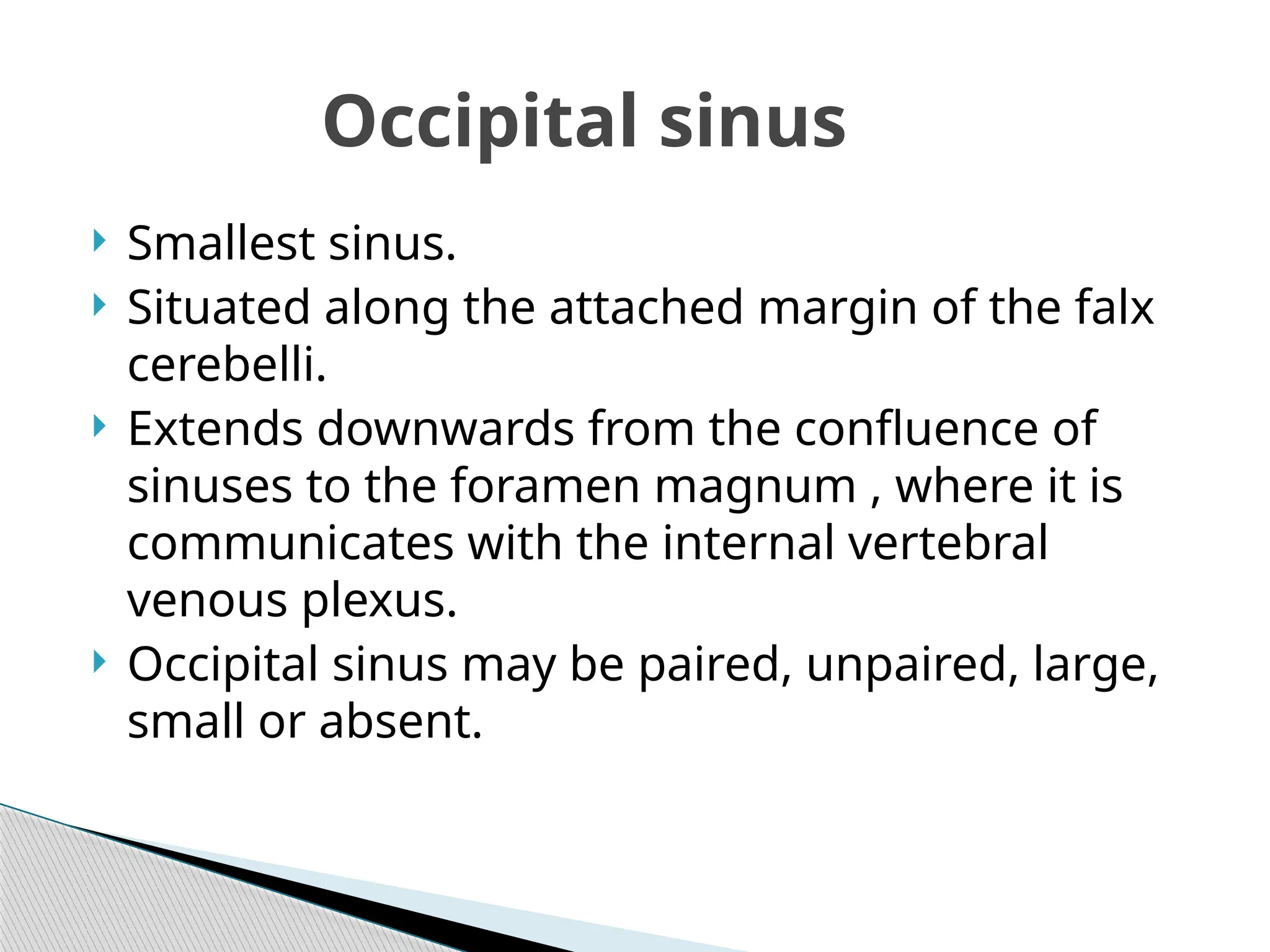 venous drainage of cerebrum pow e rpoint | PPTX