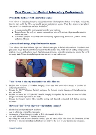Vein Viewer | PDF