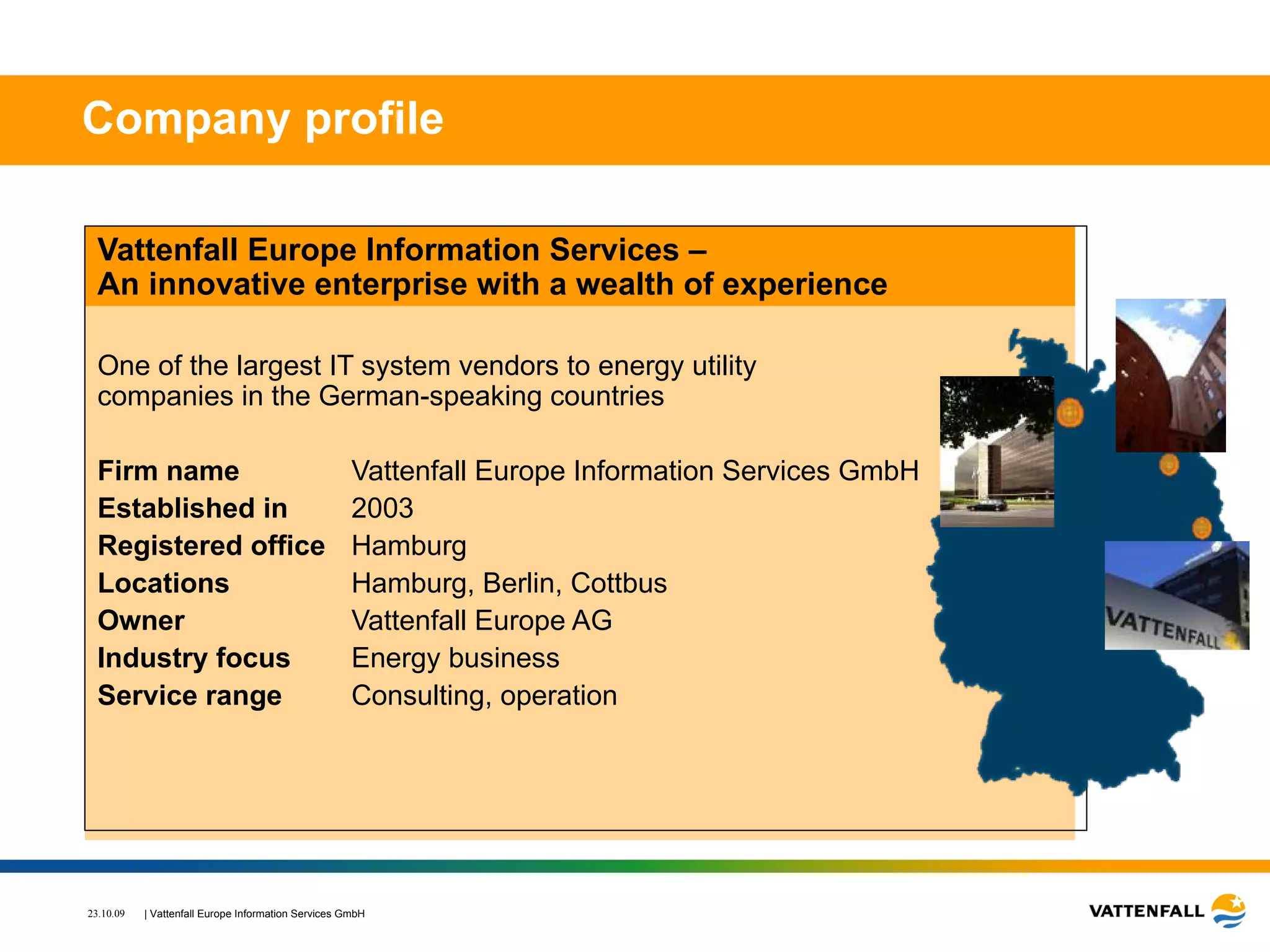 Vattenfall Europe Information Services | PPT | Computing | Technology ...