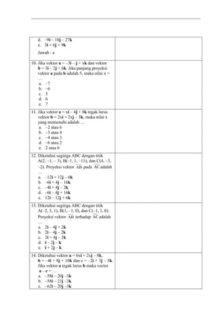 LKS Matematika Materi Vektor | PDF