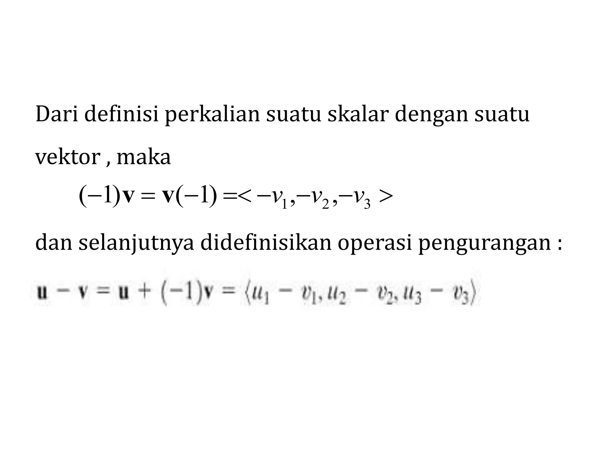 Vektor dalam Ruang Dimensi-3 plus notasi | PPT