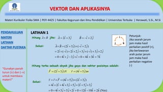 Vektor dan aplikasinya | PPTX