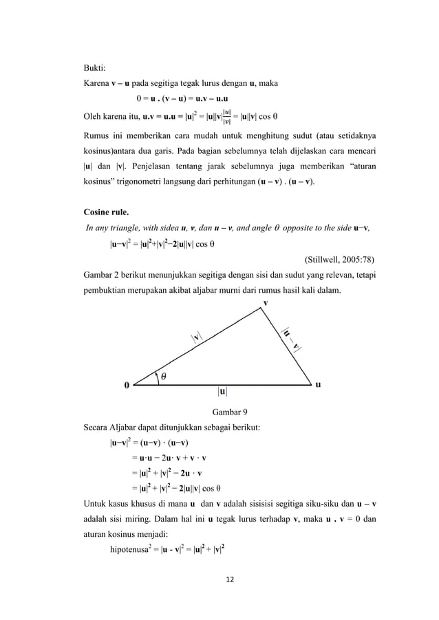 Vektor dan ruang euclid | PDF