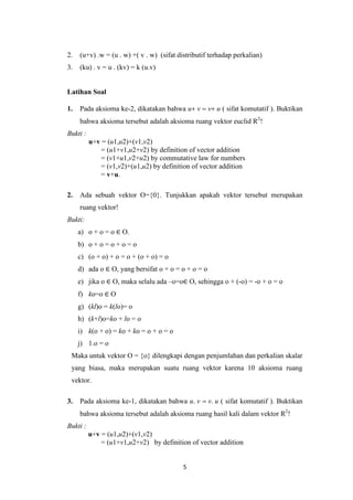 Vektor dan ruang euclid | PDF