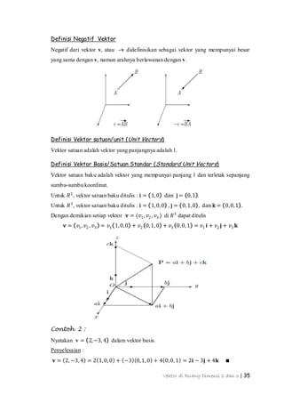 Vektor Diruang 2 dan 3 (vector 2D & 3D) | PDF