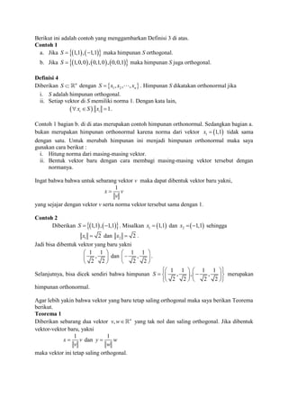Vektor Eigen Dari Matriks Simetris | PDF