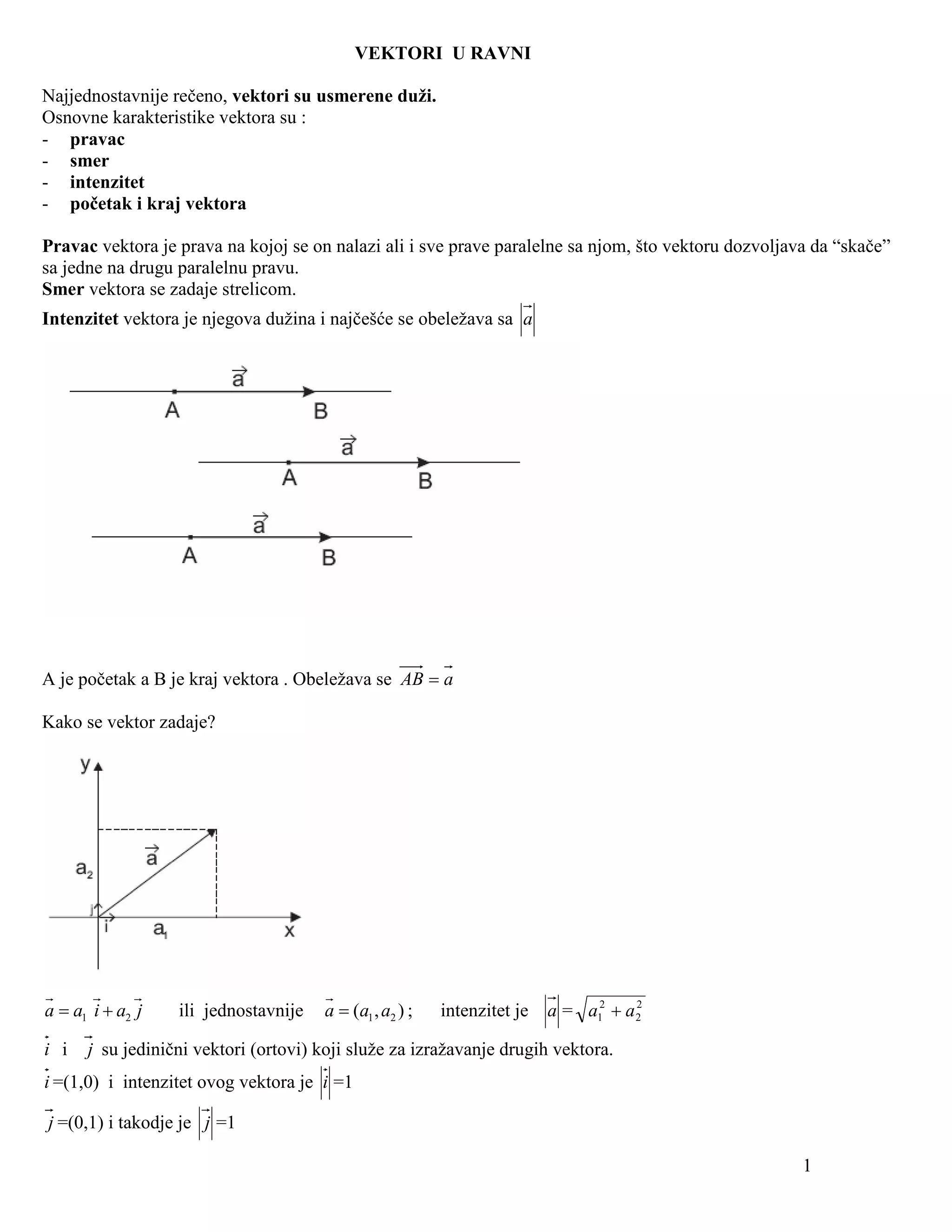 Vektori u ravni_i_deo | PDF