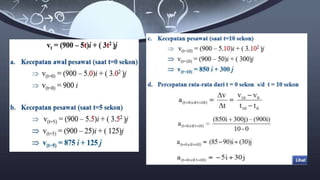 Kecepatan dan Percepatan Vektor | PPTX