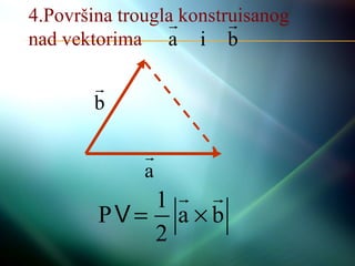 Vektorski proizvod. by Stojanka | PPT