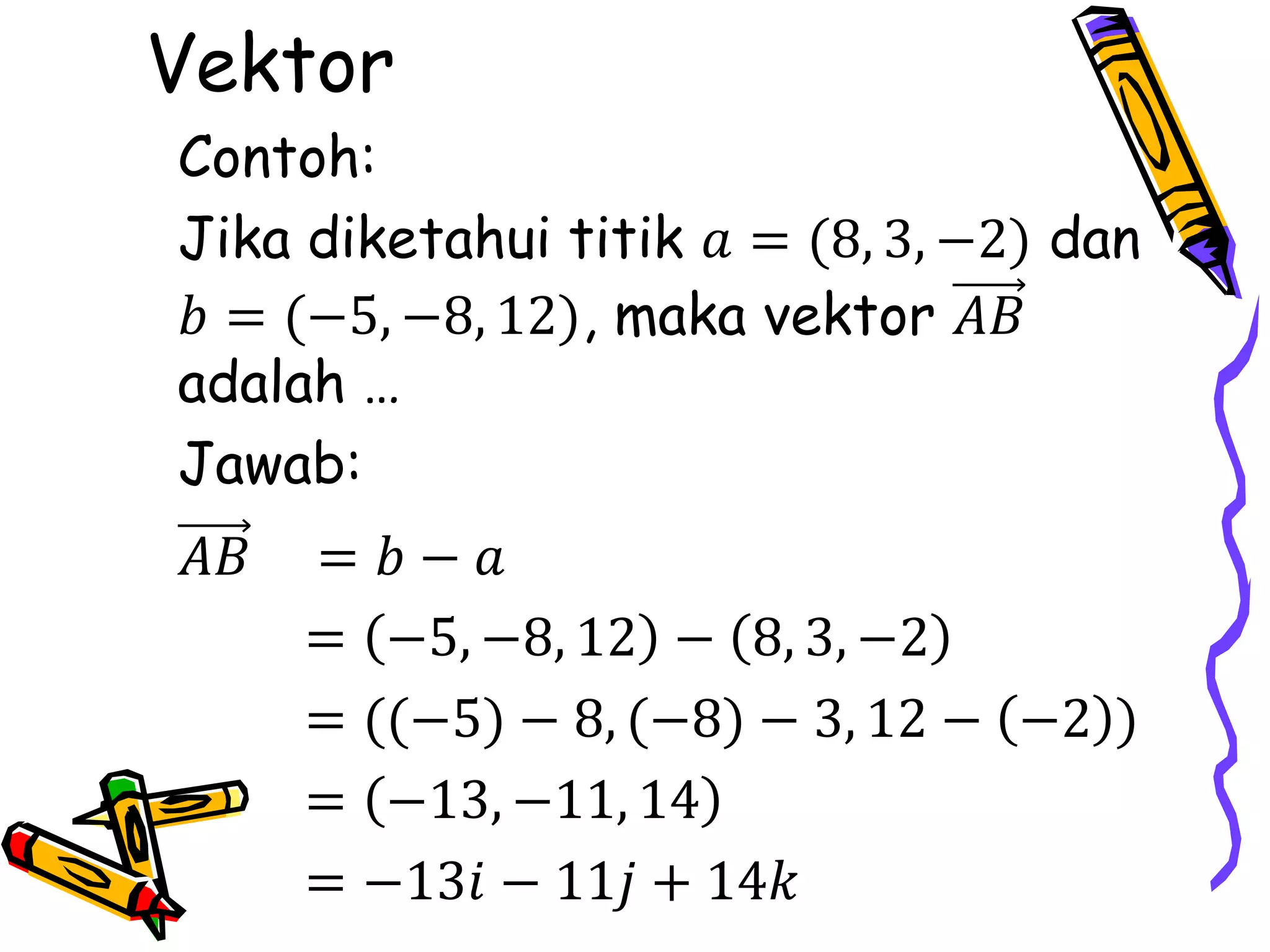 Vektor tiga dimensi | PPTX
