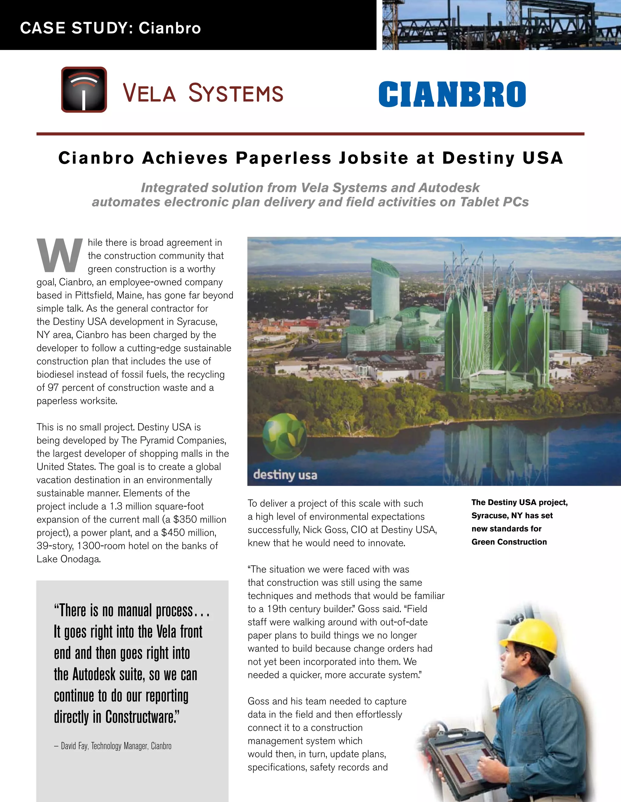Vela Cianbro Case Study | PDF