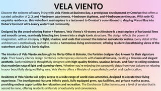 VELA VIENTO In Business Bay By Tesla Properties providing Top ...
