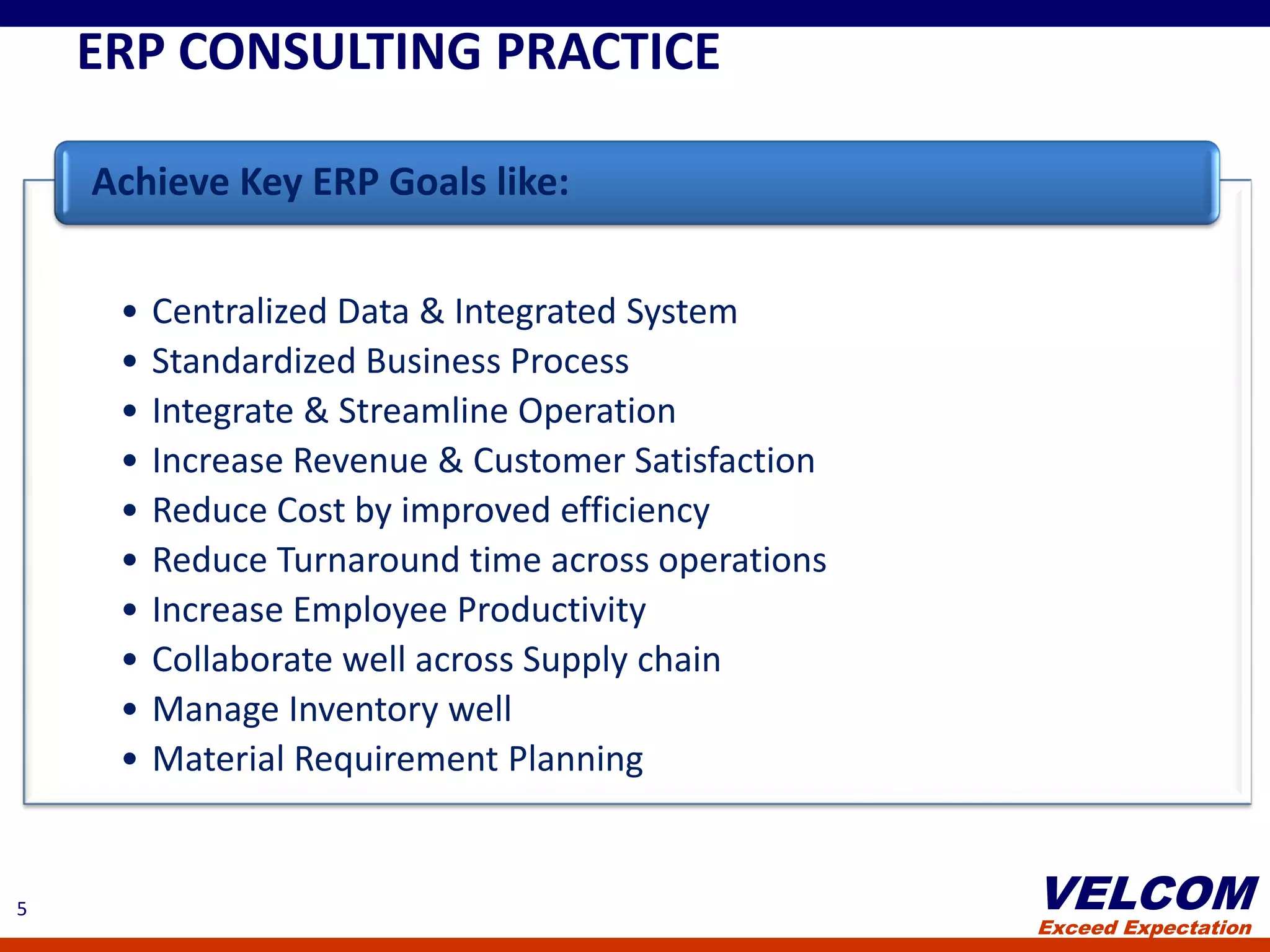 VELCOM ERP IT SOURCING COMPANY PROFILE | PDF