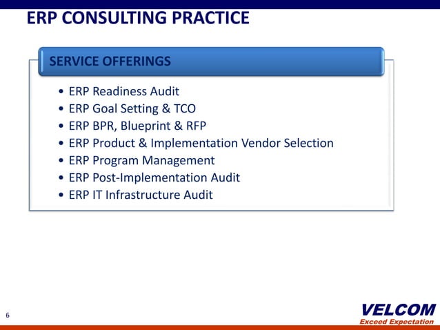 VELCOM ERP IT SOURCING COMPANY PROFILE | PDF