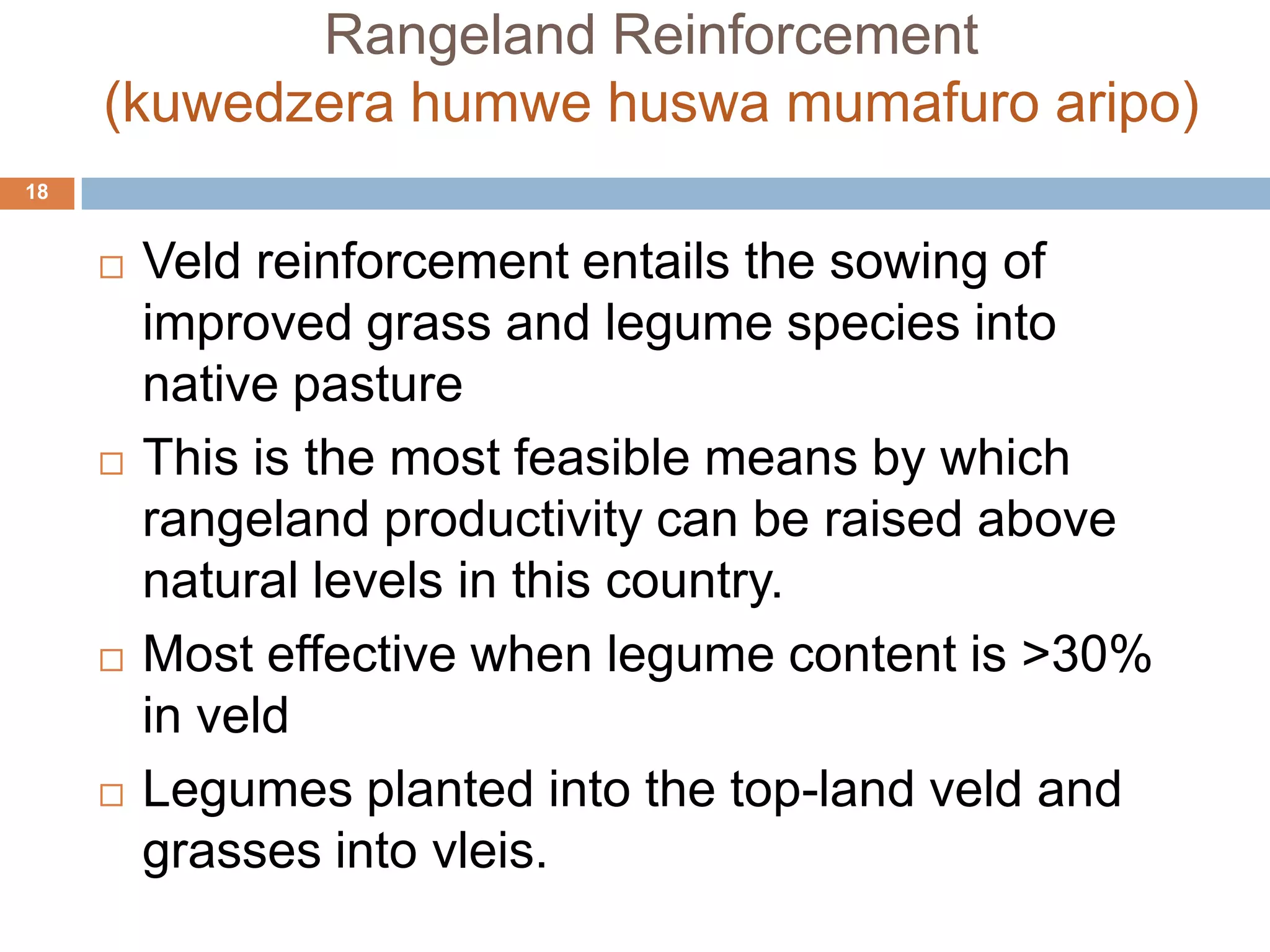 Rangeland Management and Improvement in Zimbabwe | PPTX