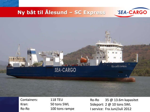 Velg sjoveien aalesund_sea-cargo | PPTX