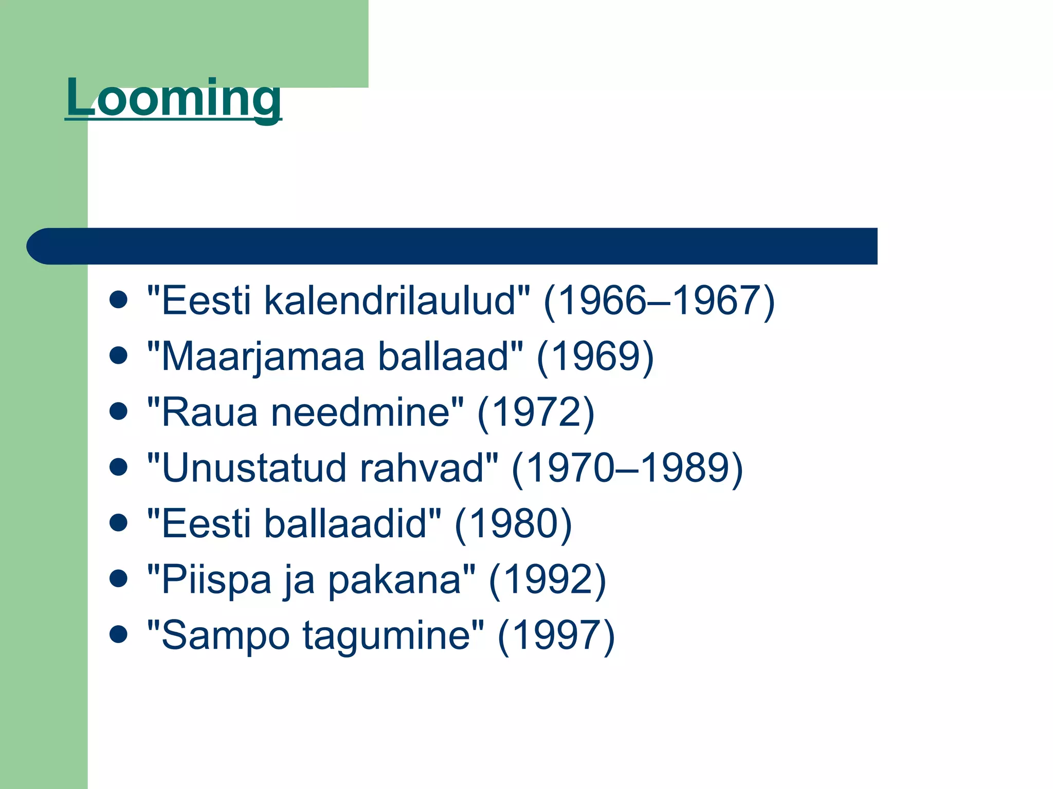 Veljo Tormis | PPT