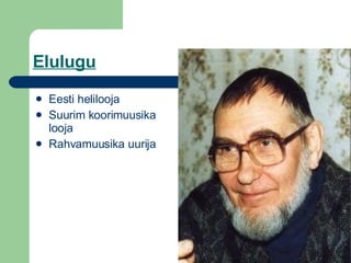 Veljo Tormis | PPT