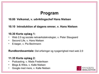 Velkommen Og Program Temadag 070530 | PPT