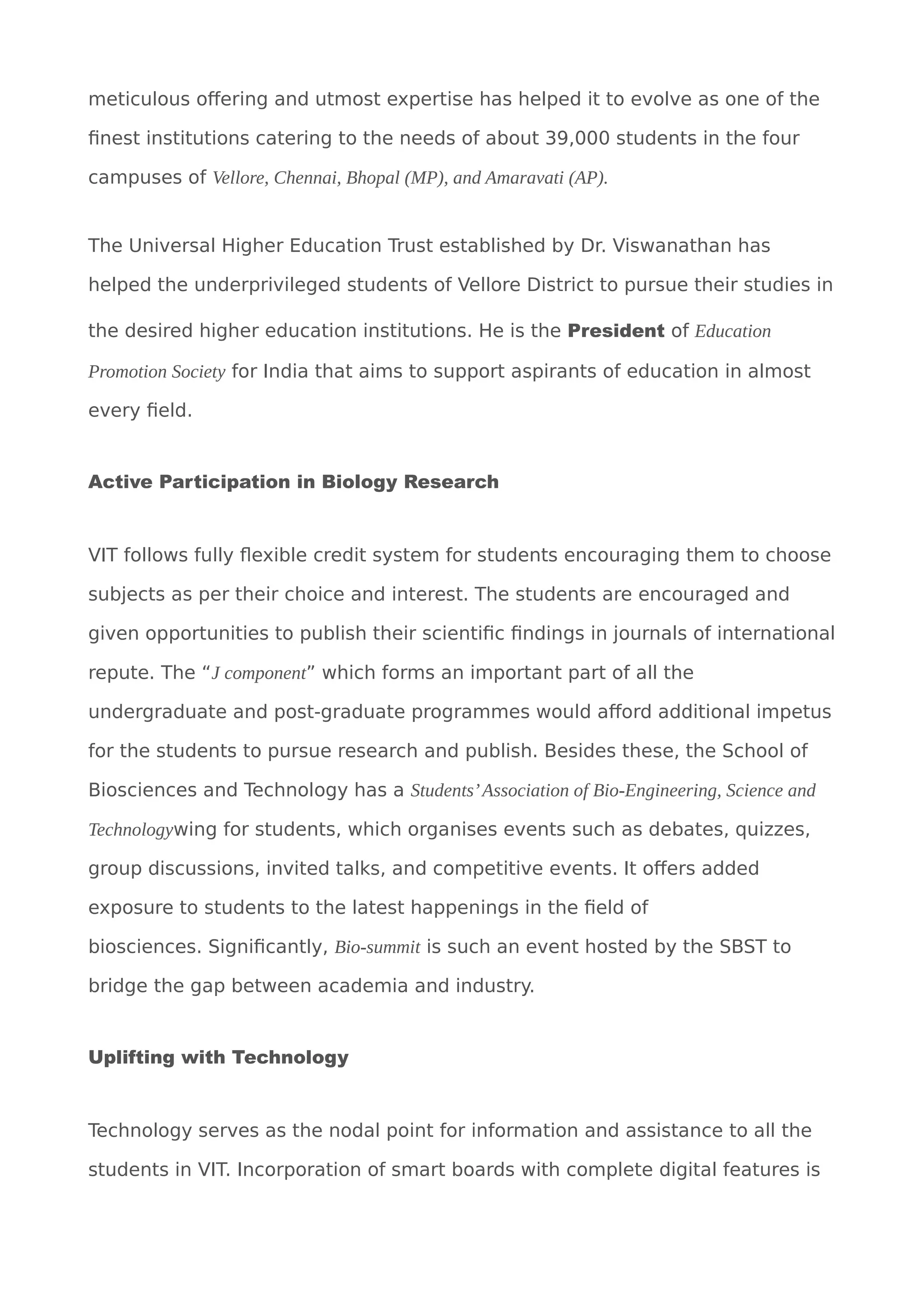 Vellore institute of technology | PDF