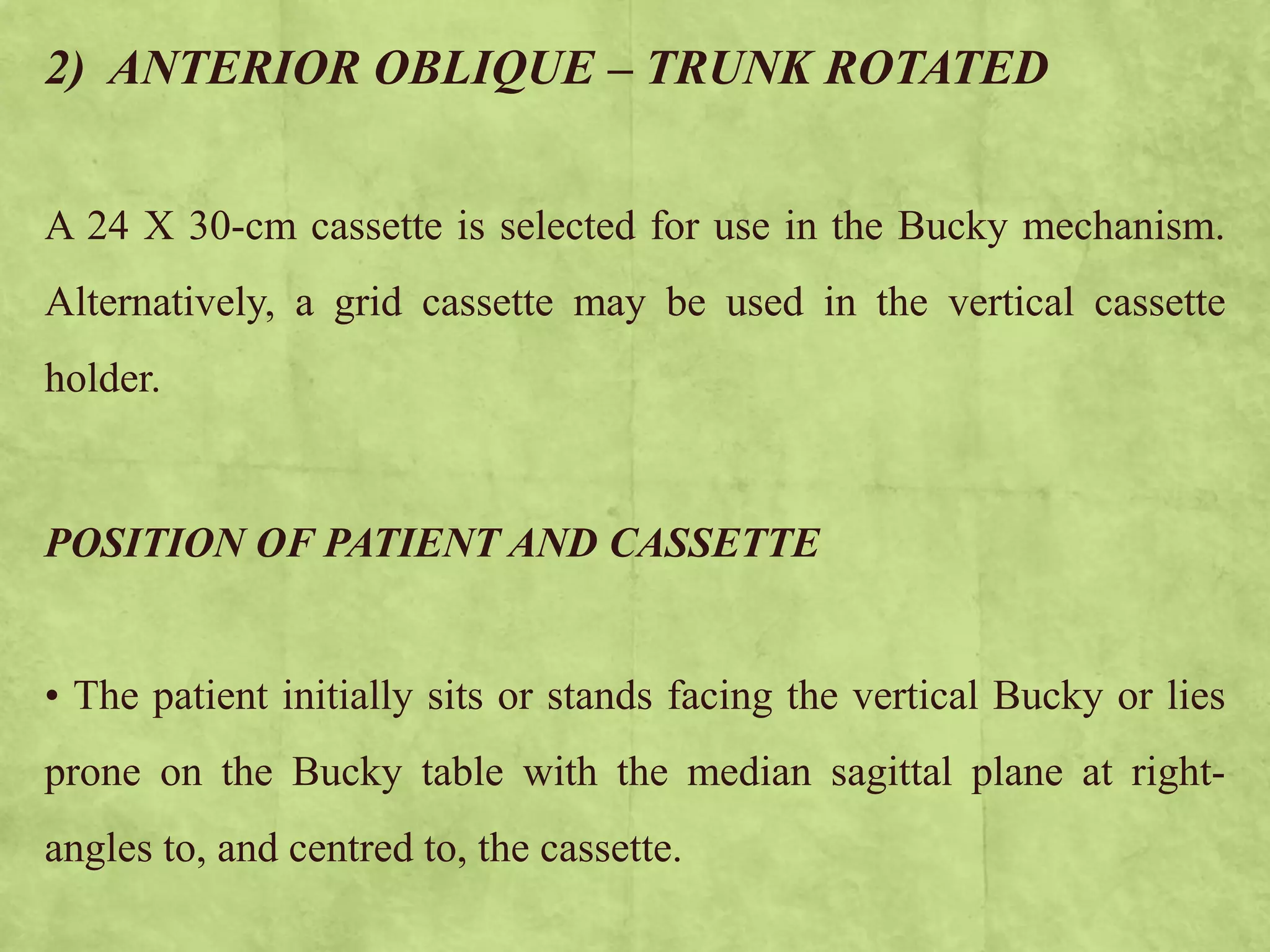 RIBS AND STERNUM RADIO-GRAPHIC PROJECTIONS | PPTX