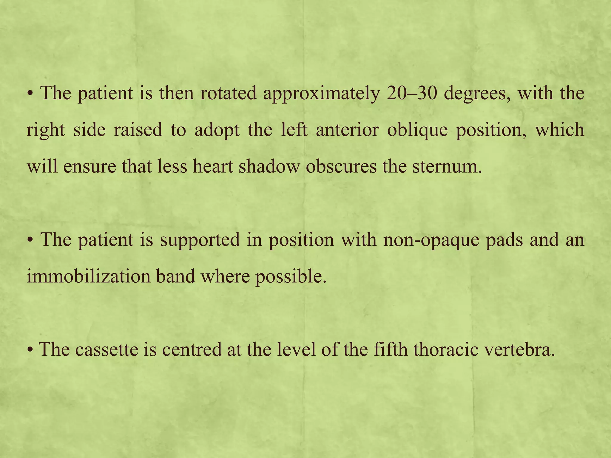 RIBS AND STERNUM RADIO-GRAPHIC PROJECTIONS | PPTX