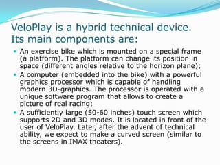 VeloPlay device - Low-fidelity Model | PPTX