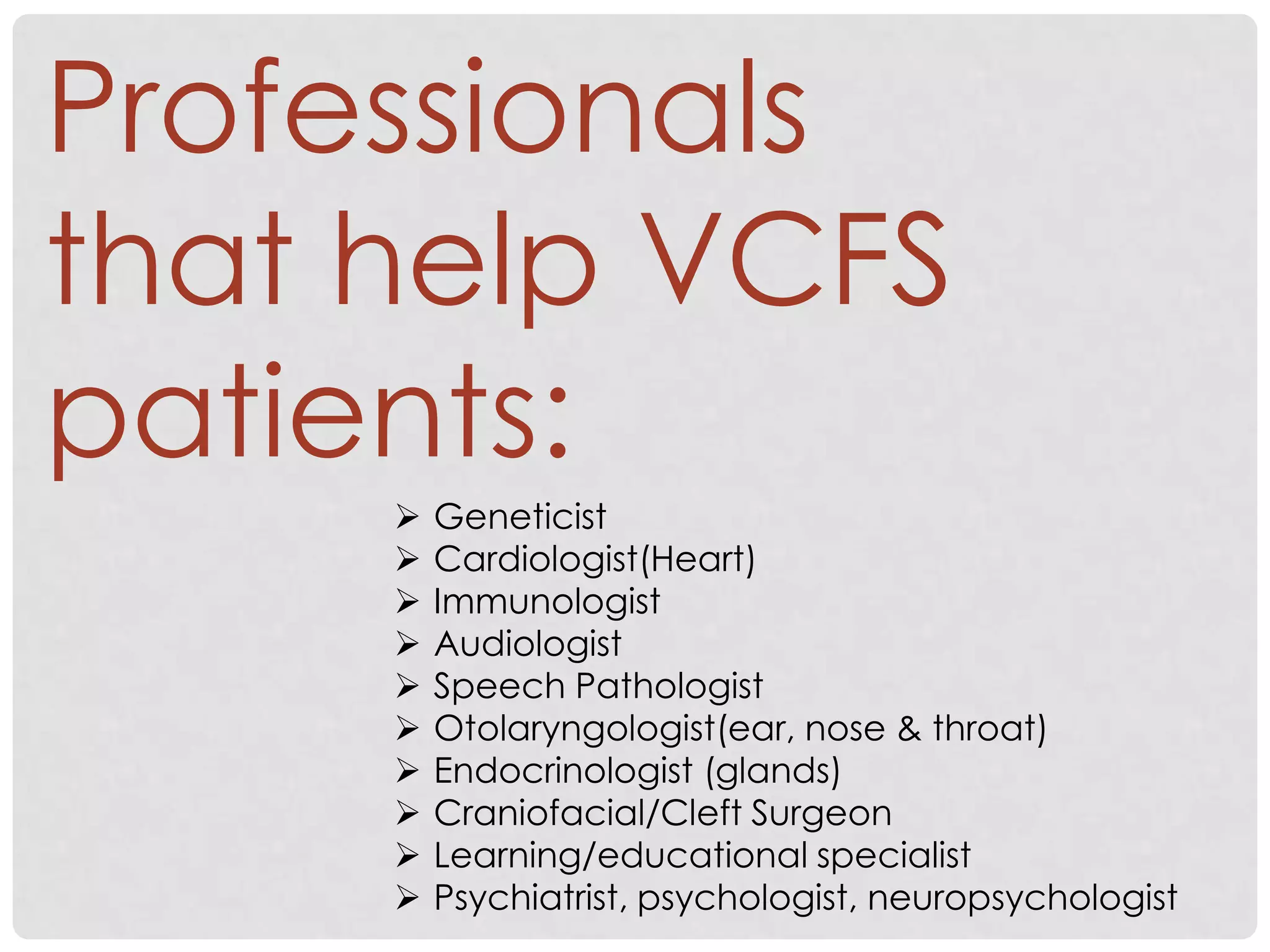 Velo cardio facial syndrome | PPTX