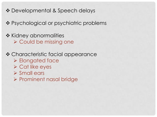 Velo cardio facial syndrome | PPTX