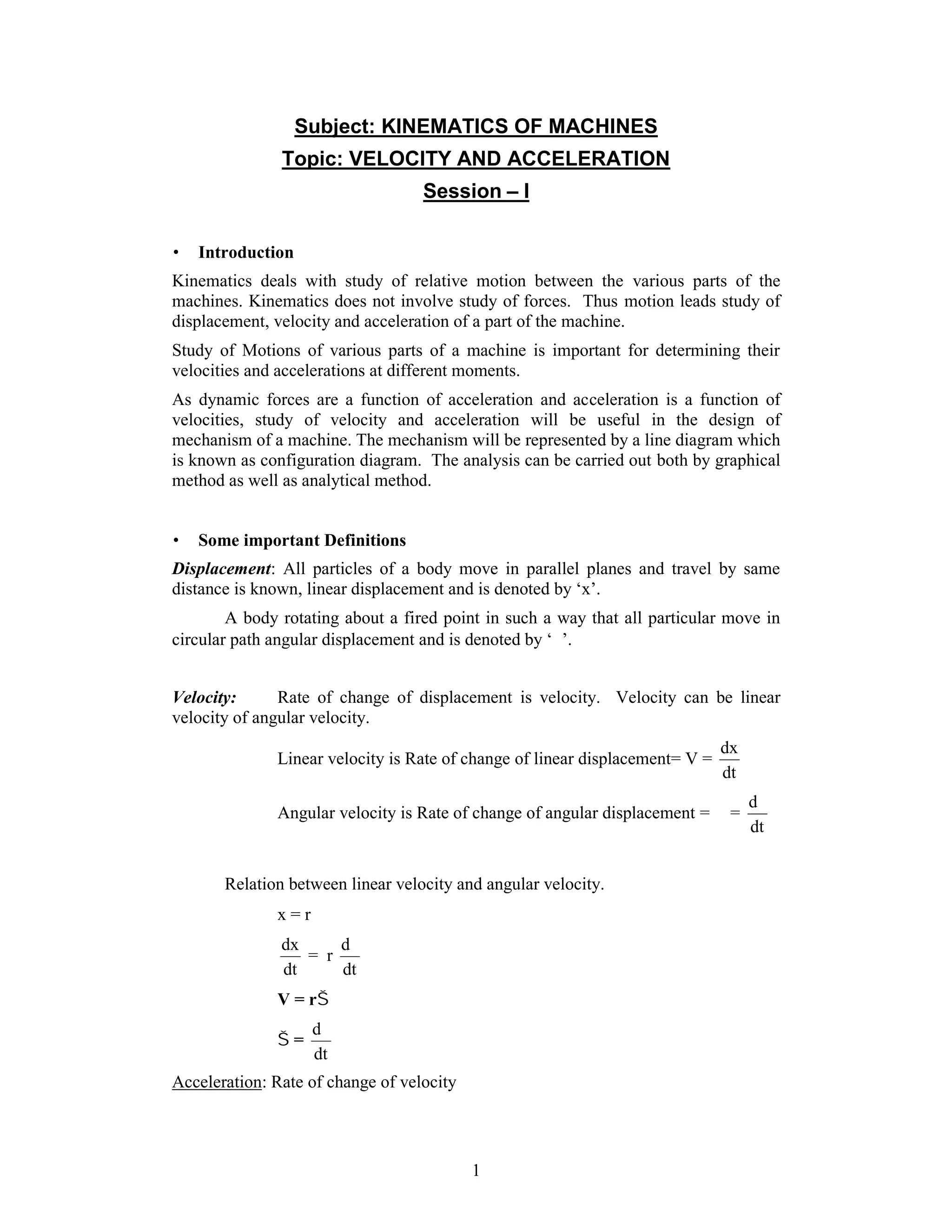 Velo & accel dia by relative velo & accl method | PDF