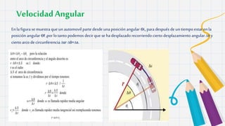 Velocidad angular, lineal | PPTX