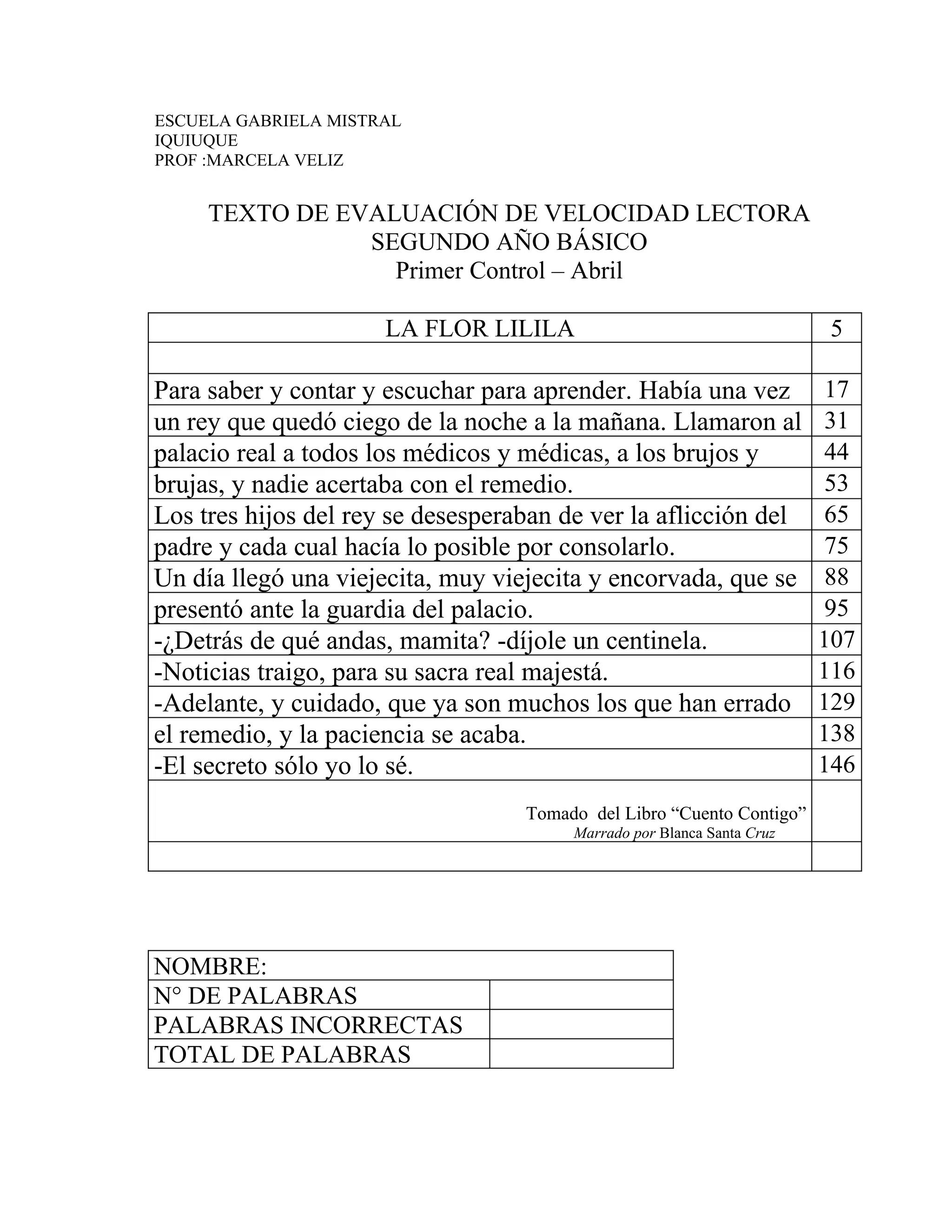 Velocidad Lectora 2 A O Doc