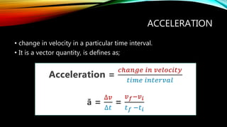 Velocity | PPTX | Physics | Science