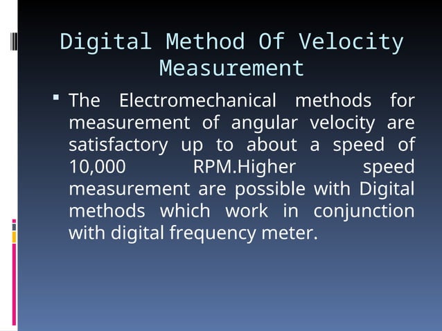 Velocity-Measurement.ppt velocity measurement | PPT