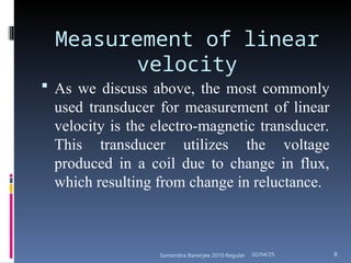 Velocity-Measurement.ppt velocity measurement | PPT