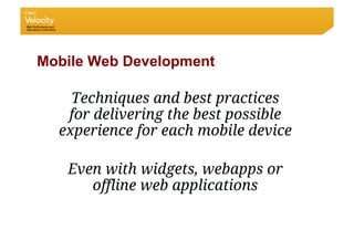 Mobile Web High Performance | PPT