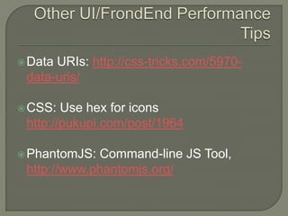 Mobile Web Performance - Velocity 2011 | PDF