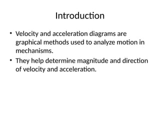Comprehensive Guide to Velocity and Acceleration Diagrams in Mechanical ...