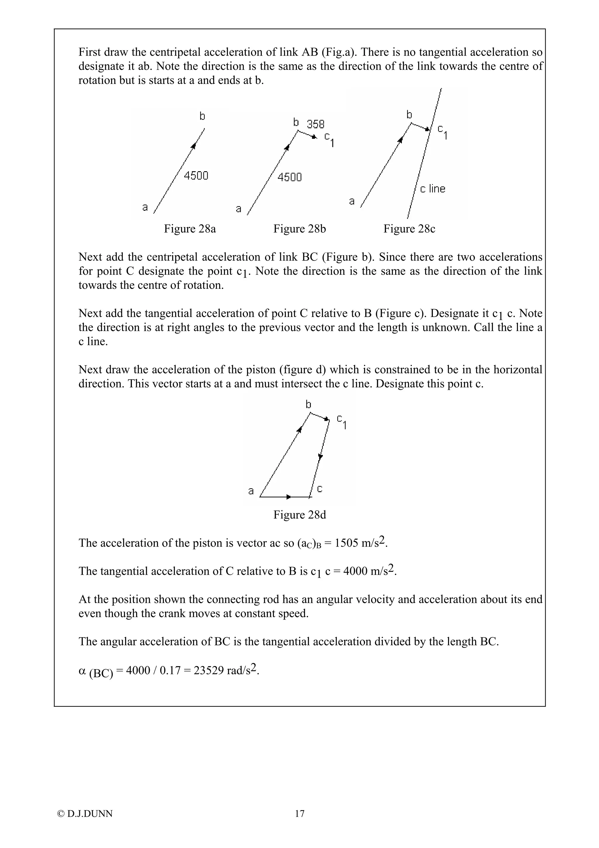 Velocity & acceleration diagrams | PDF