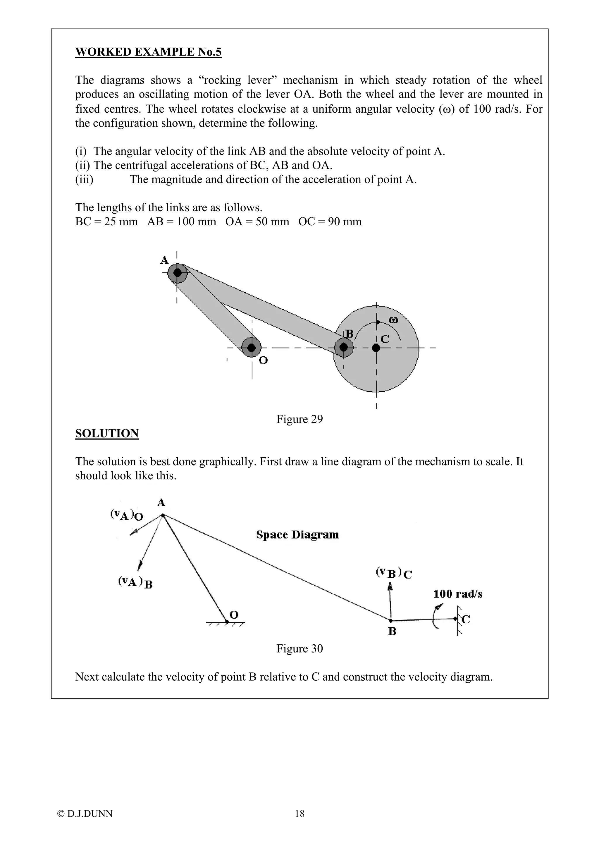 Velocity & acceleration diagrams | PDF