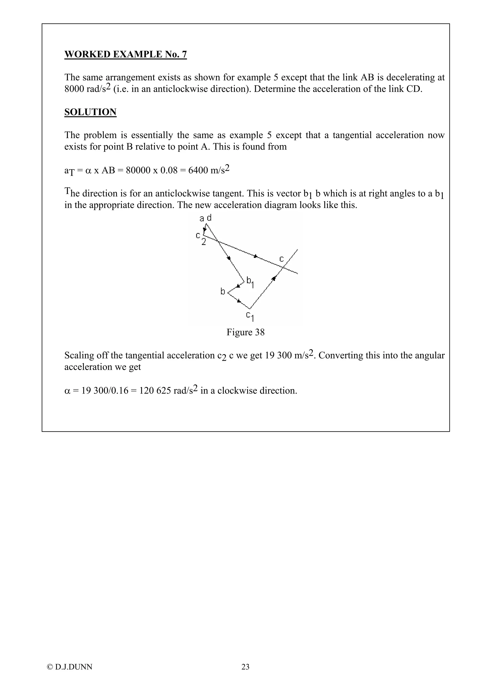 Velocity & acceleration diagrams | PDF