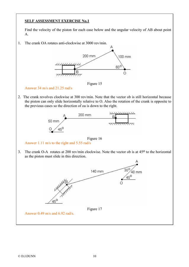 Velocity & acceleration diagrams | PDF | Physics | Science