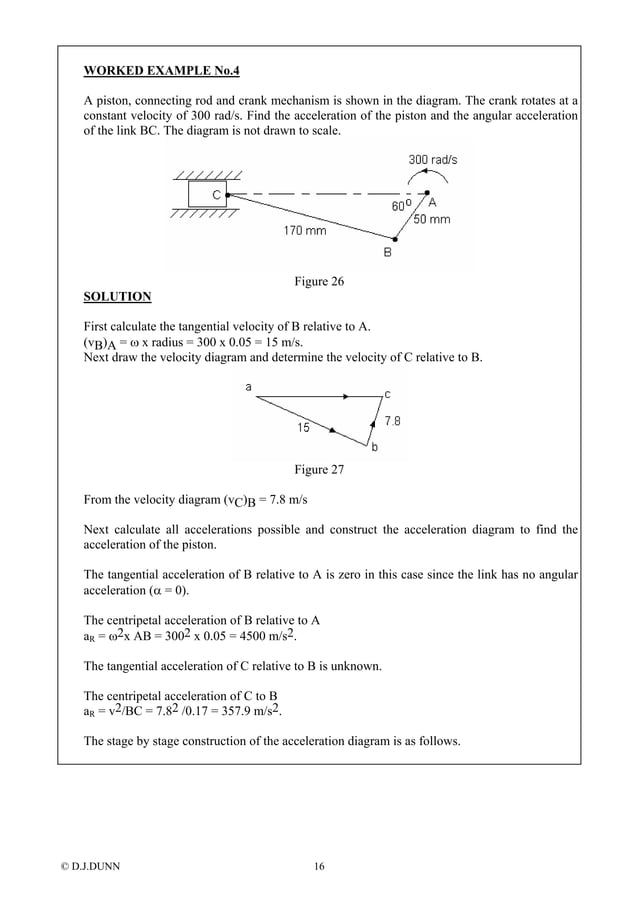 Velocity & acceleration diagrams | PDF | Physics | Science