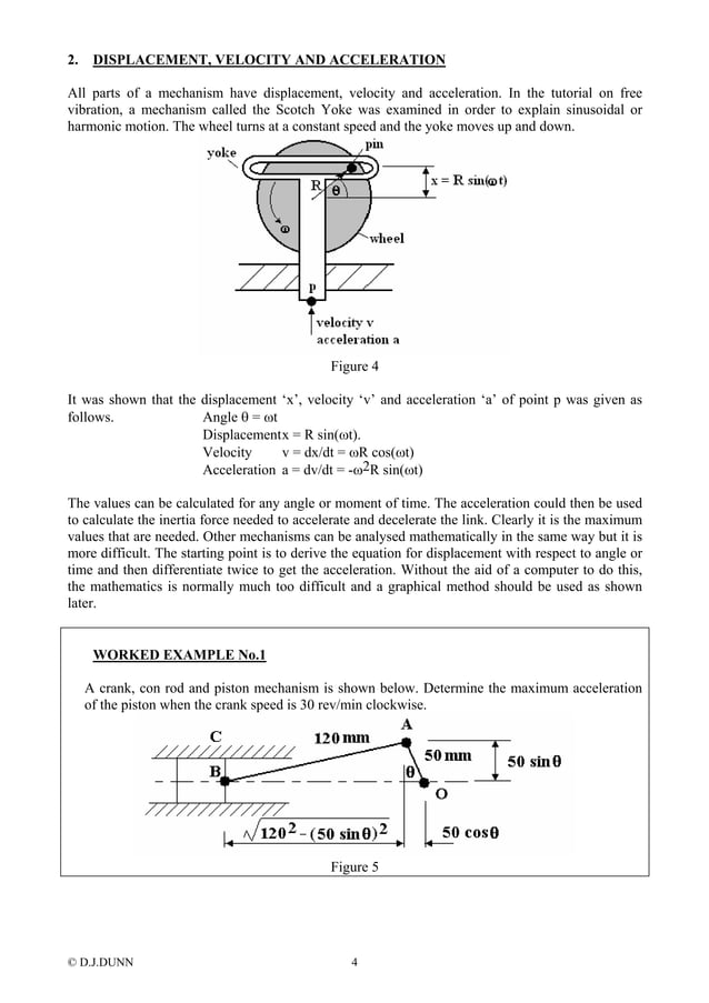 Velocity & acceleration diagrams | PDF | Physics | Science