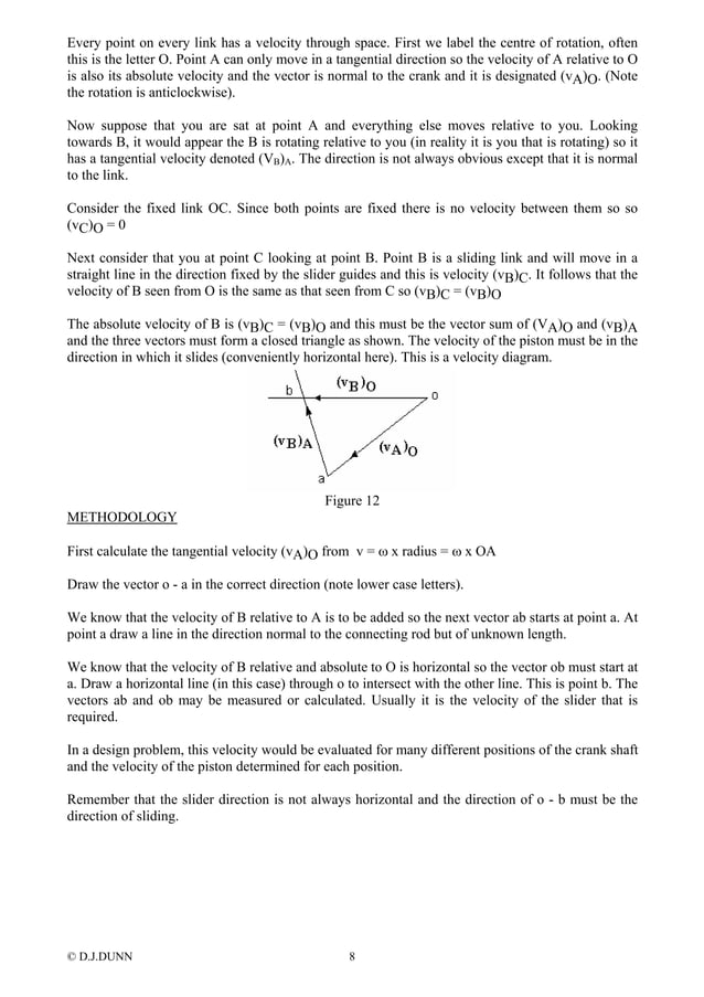 Velocity & acceleration diagrams | PDF | Physics | Science