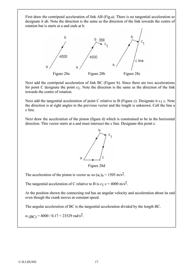 Velocity & acceleration diagrams | PDF